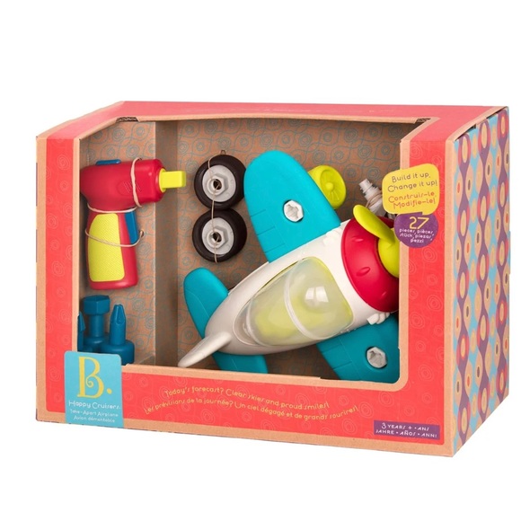 b.toys | Toys | Nwb B Toys Happy Cruisers Takeapart Airplane Colorful Helicopter Kids Toys ...